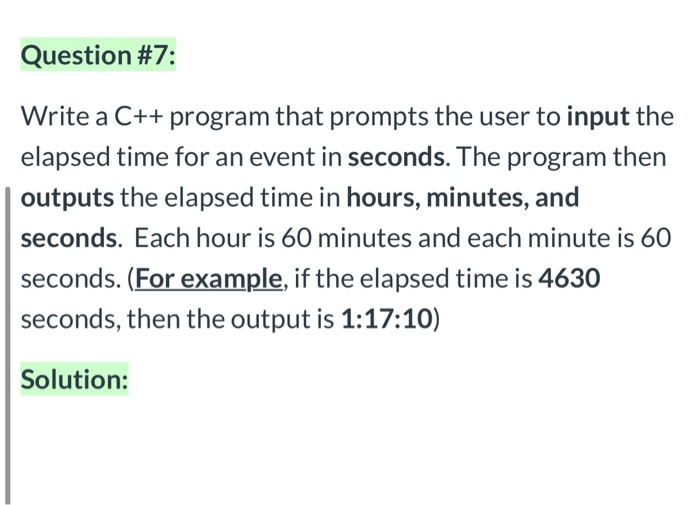 Solved Question #5: Write a C++ program that uses While loop | Chegg.com