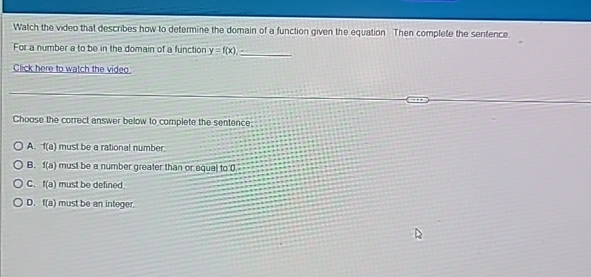 Solved Watch the video that describes how to determine the | Chegg.com