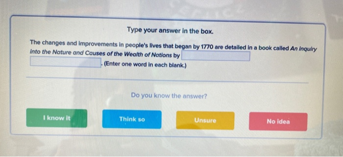 Solved Type your answer in the box. The changes and | Chegg.com