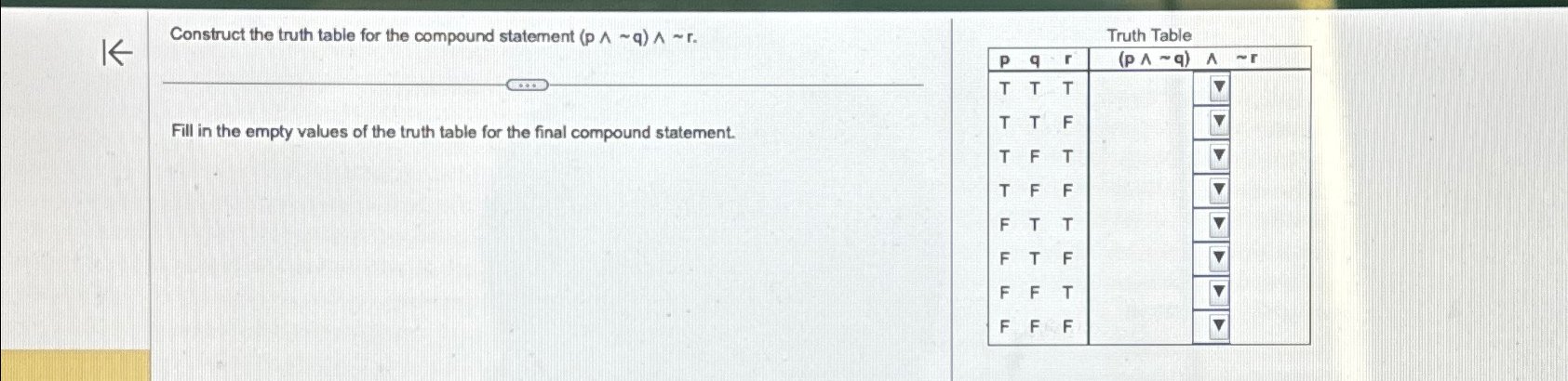 Solved Construct the truth table for the compound statement | Chegg.com