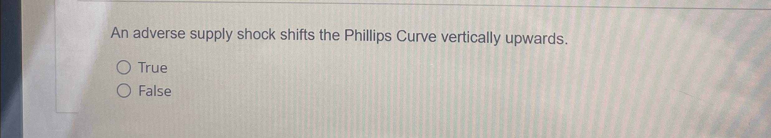 Solved An adverse supply shock shifts the Phillips Curve | Chegg.com