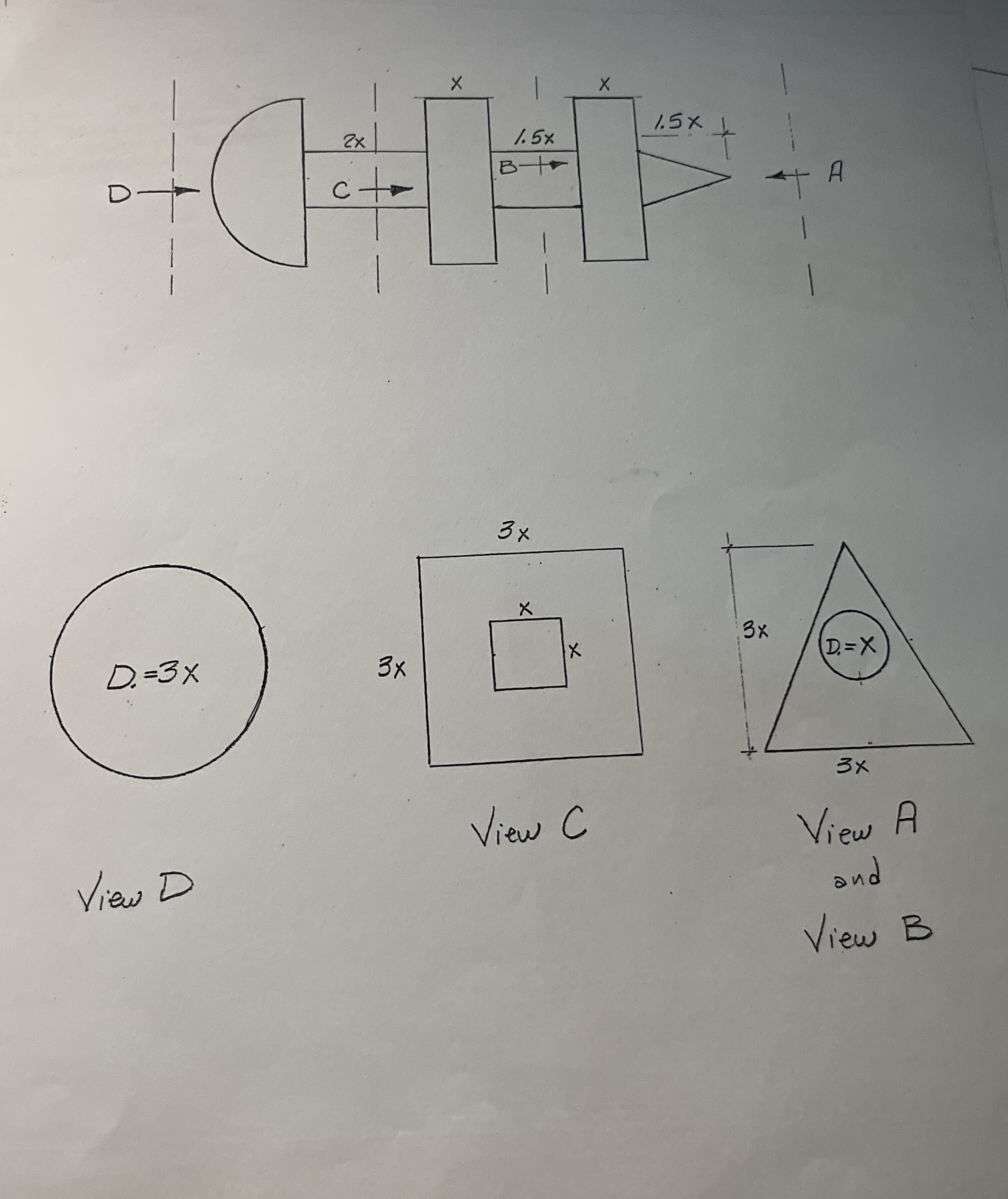 Solved Derive an equation for its volume and exterior | Chegg.com