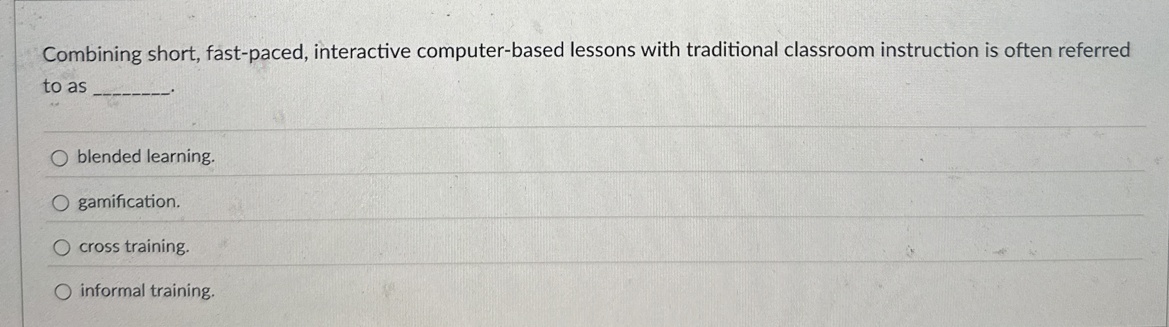 Solved Combining short, fast-paced, interactive | Chegg.com
