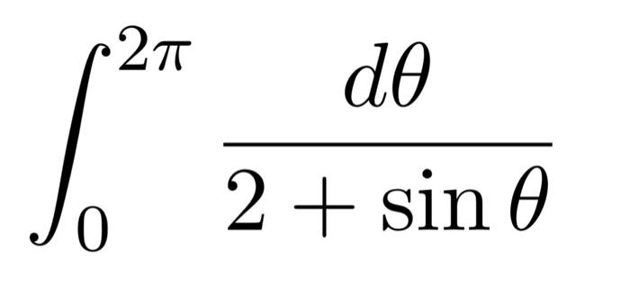 Solved ∫02π2+sinθdθ | Chegg.com