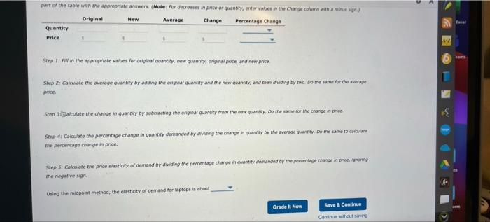 Solved Homework (Ch 05) 2. Calculating the price elasticity | Chegg.com Solved Homework (Ch 05) 2. Calculating the price elasticity | Chegg.com