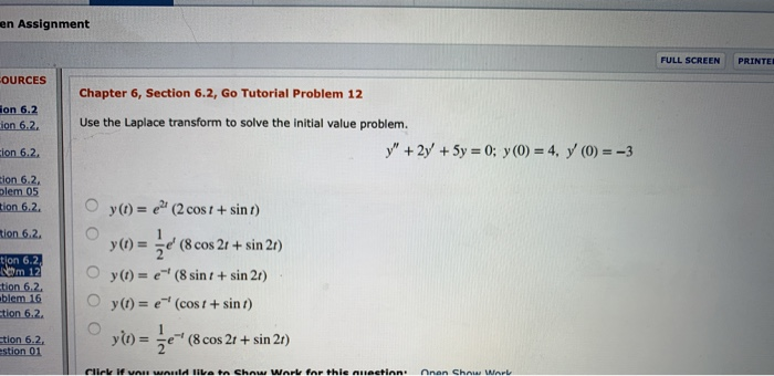 Solved en Assignment FULL SCREEN PRINTE OURCES Chapter 6, | Chegg.com Solved en Assignment FULL SCREEN PRINTE OURCES Chapter 6, | Chegg.com