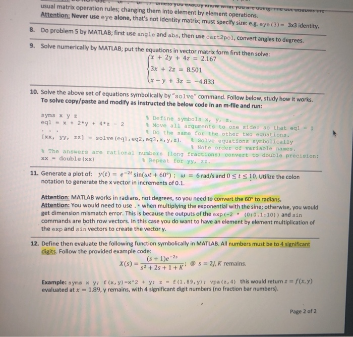 Solved umess yur exacry TIUW WItayou are uom usual matrix | Chegg.com