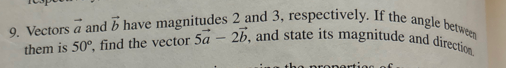Solved Vectors vec(a) ﻿and vec(b) ﻿have magnitudes 2 ﻿and | Chegg.com