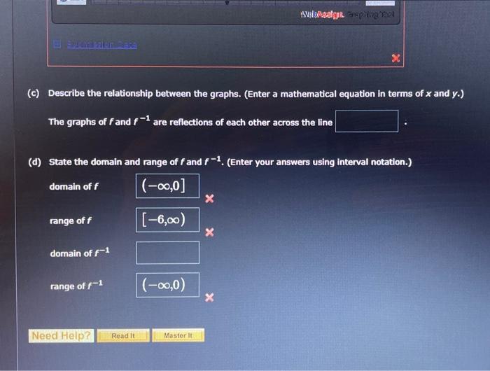 Solved Consider the function. f(x)=6x−3 (a) Find the inverse | Chegg.com