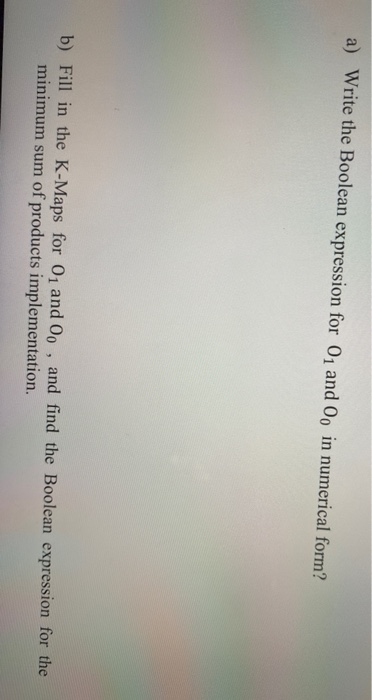 Solved Q1. A combinational circuit that accepts a three bit | Chegg.com