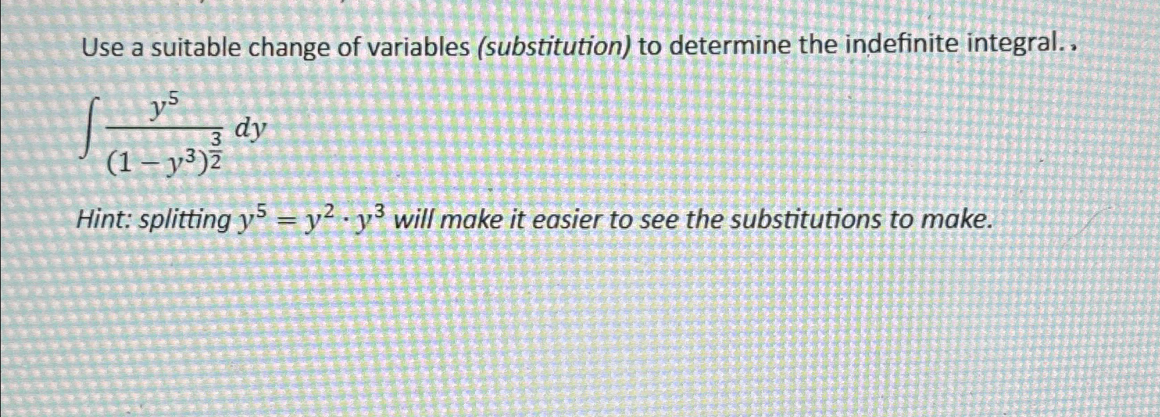 Solved Use a suitable change of variables (substitution) ﻿to | Chegg.com