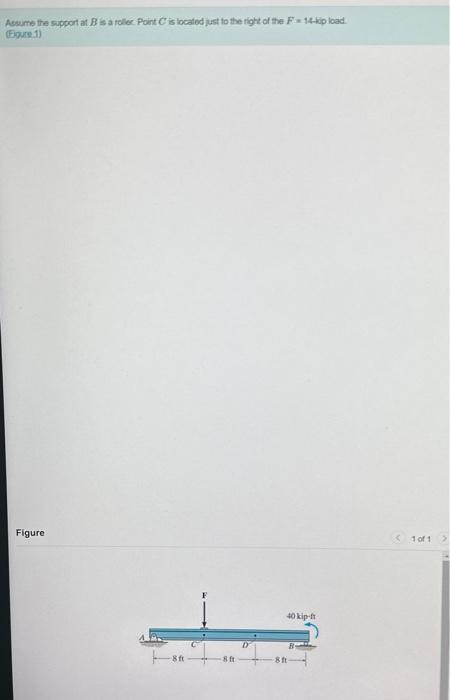 Solved (Fove 1)Determine the shear force at point C. Express | Chegg.com