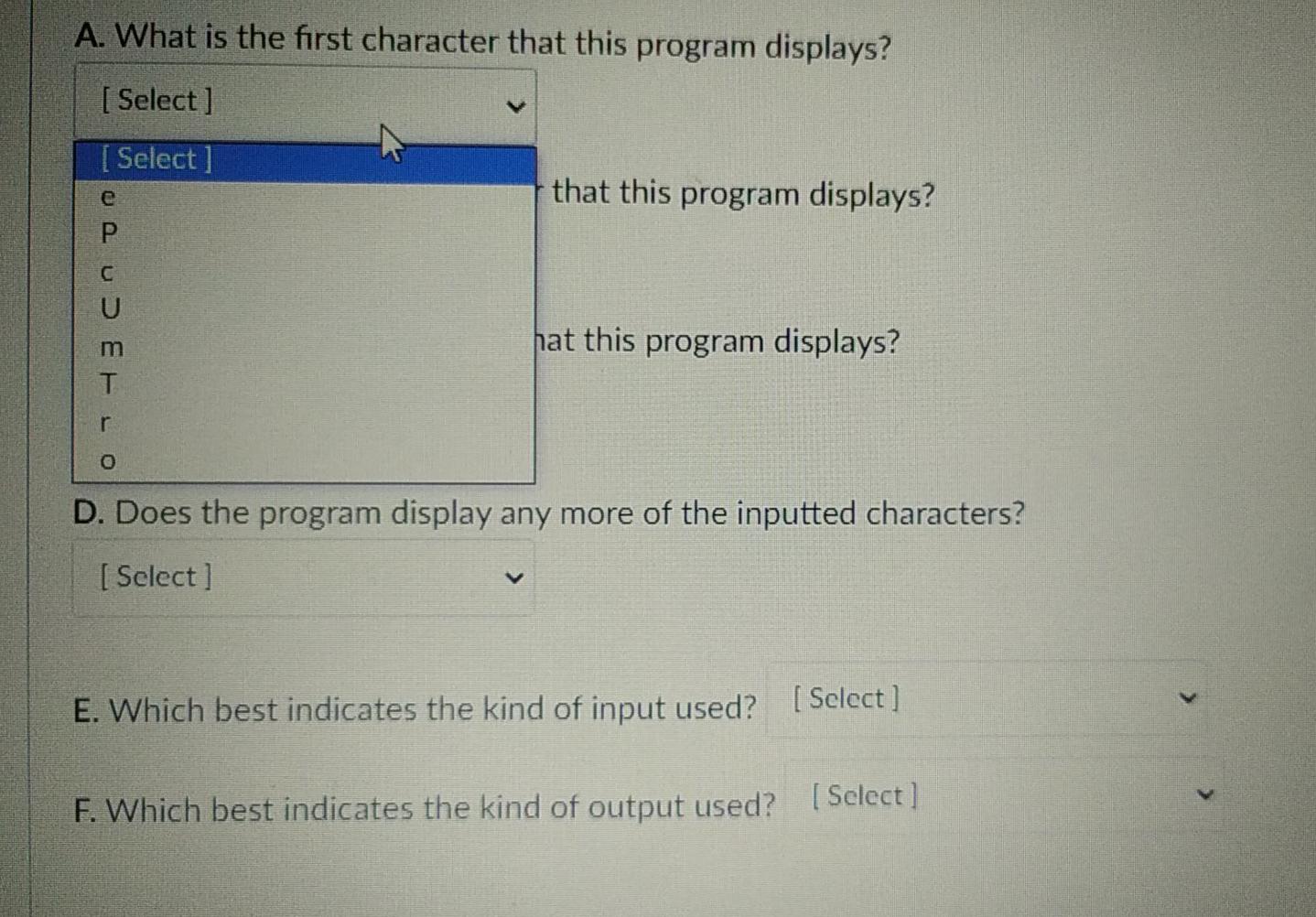 Solved Consider the program below that gets following | Chegg.com