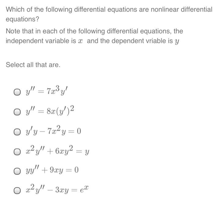 Solved The Differential Equation Xy Y Y 3 May Be
