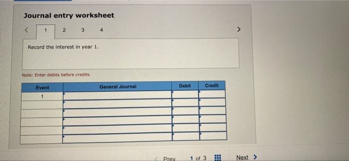 Solved Exercise 14-17 (Algo) Note with unrealistic interest | Chegg.com