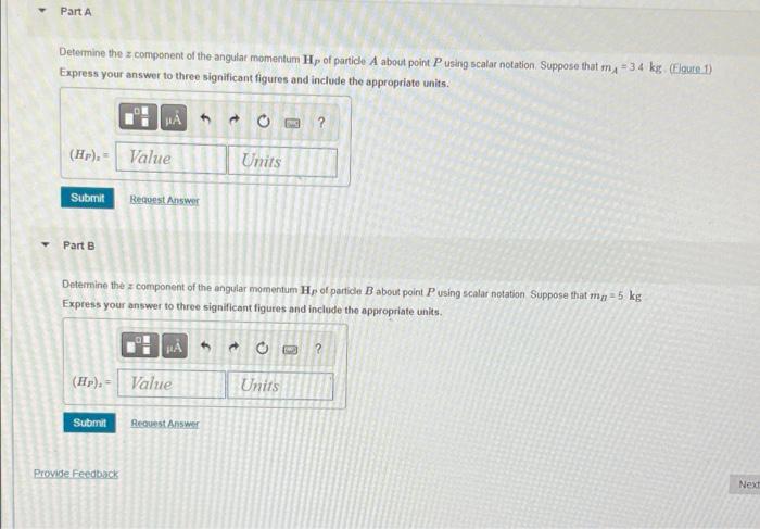 Solved Part A Determine the z component of the angular | Chegg.com