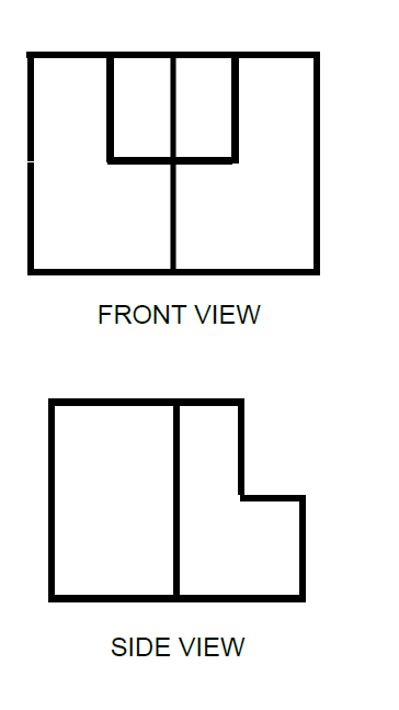 Solved Supply all the missing views and sketch the isometric | Chegg.com