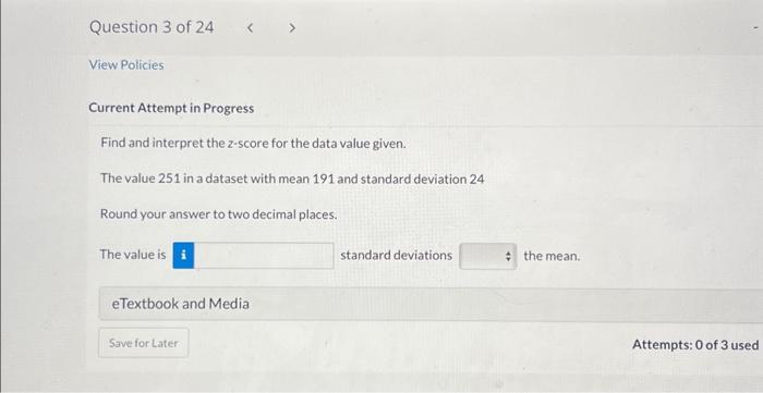 Solved Question 3 of 24 View Policies Current Attempt in | Chegg.com