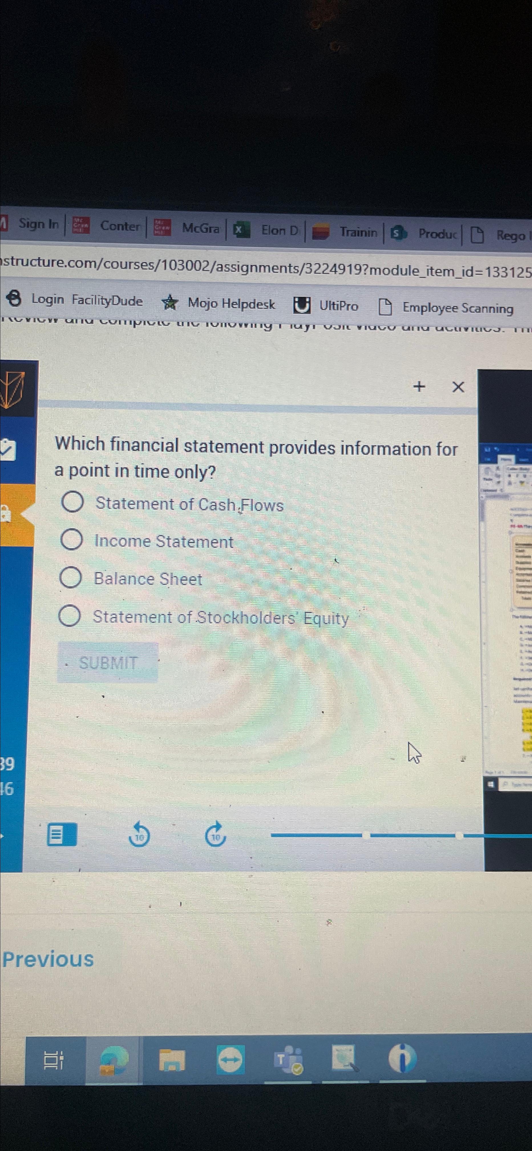 Solved Which financial statement provides information for a | Chegg.com