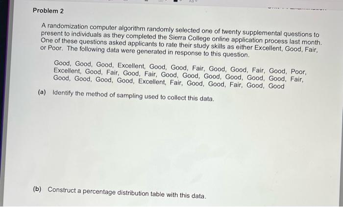 Solved A Randomization Computer Algorithm Randomly Selected 6579