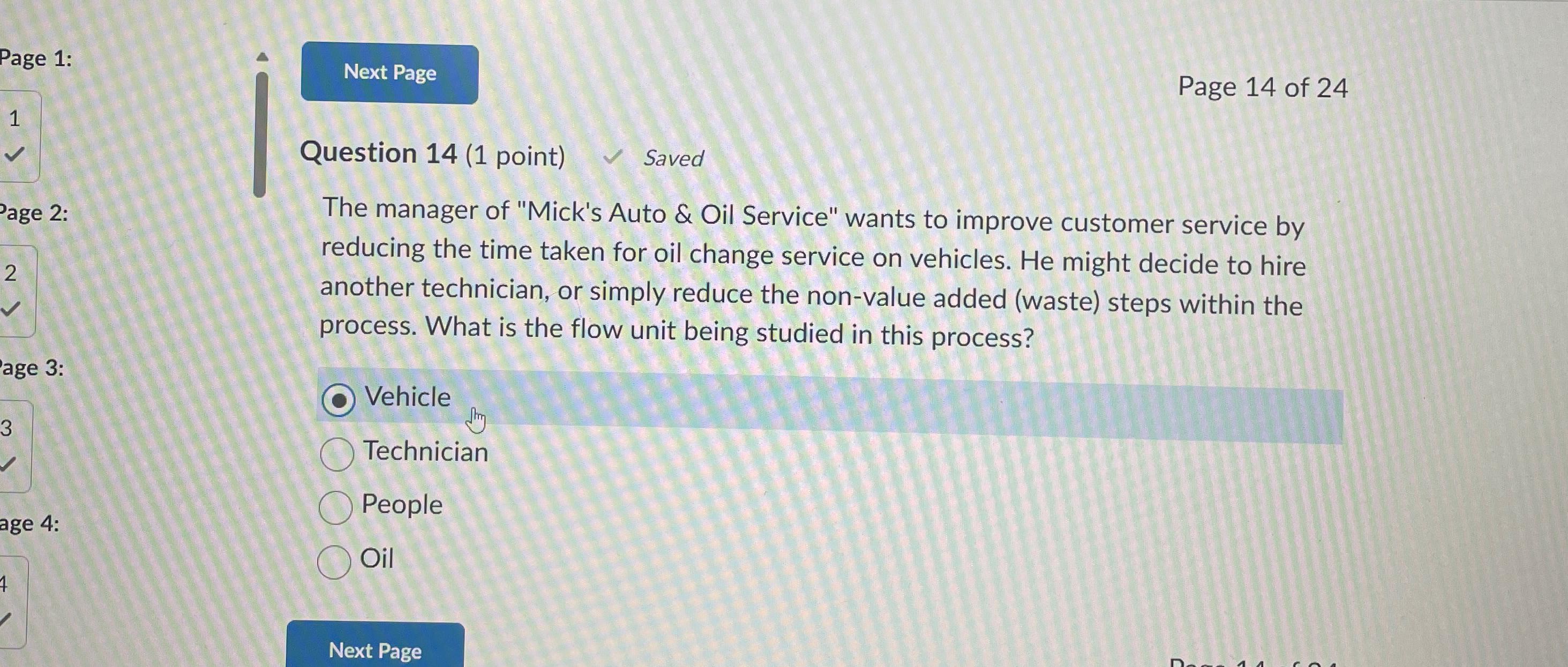 Solved Page 14 ﻿of 24Question 14 (1 ﻿point) ﻿SavedThe | Chegg.com