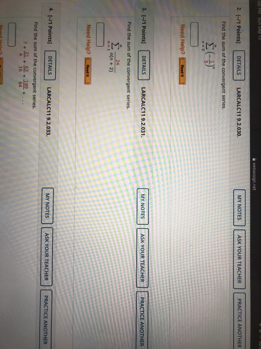 Solved OS PM Sun Sep 13 webassign.net 2. [-/1 Points) | Chegg.com