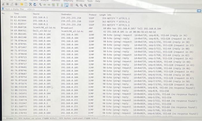 Solved 1. Which machine is the source of all pings in this | Chegg.com