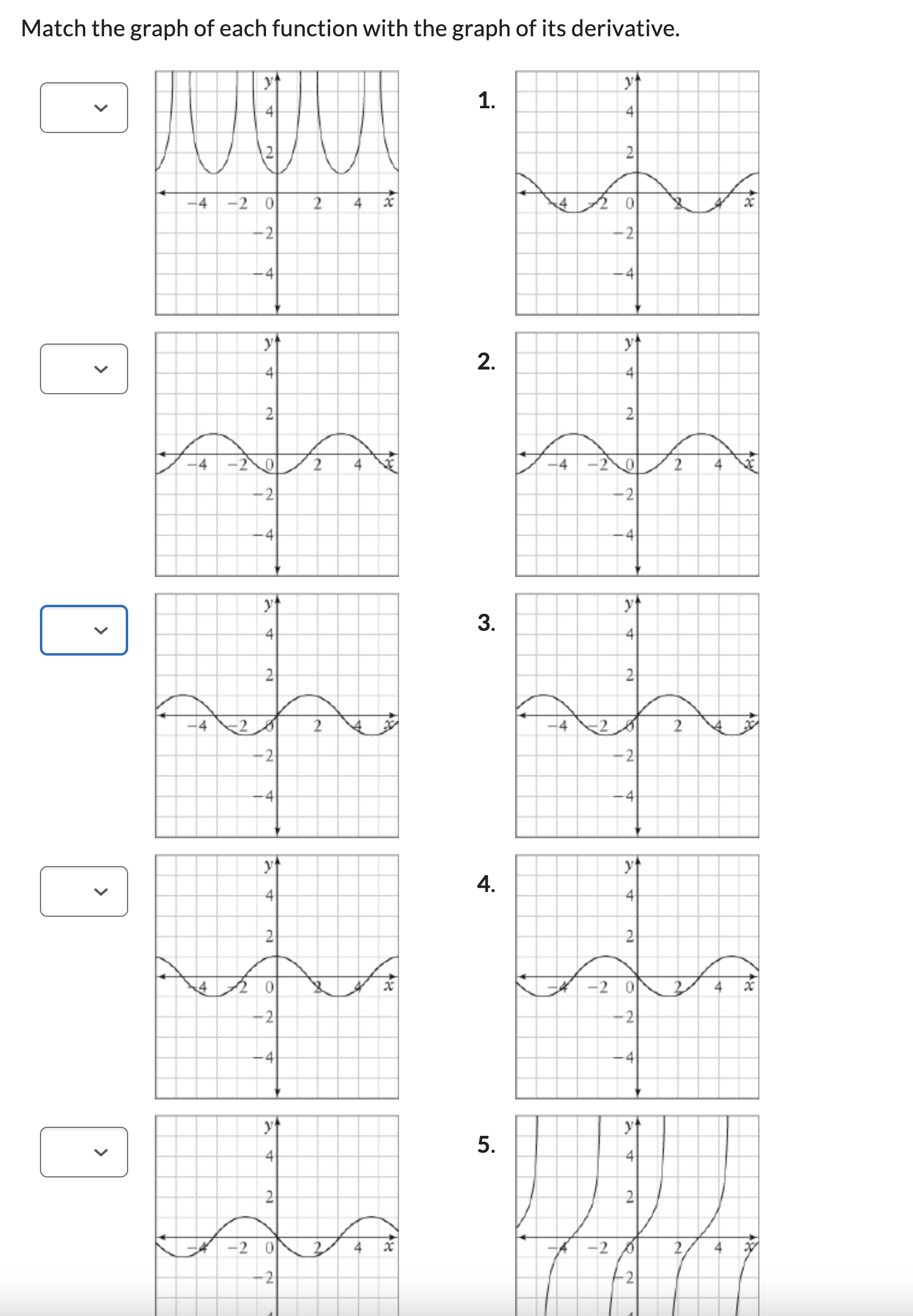 Solved Match the graph of each function with the graph of | Chegg.com