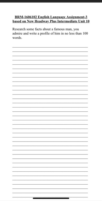 English Language Assignment-1 for BRM- 1606102 Read | Chegg.com