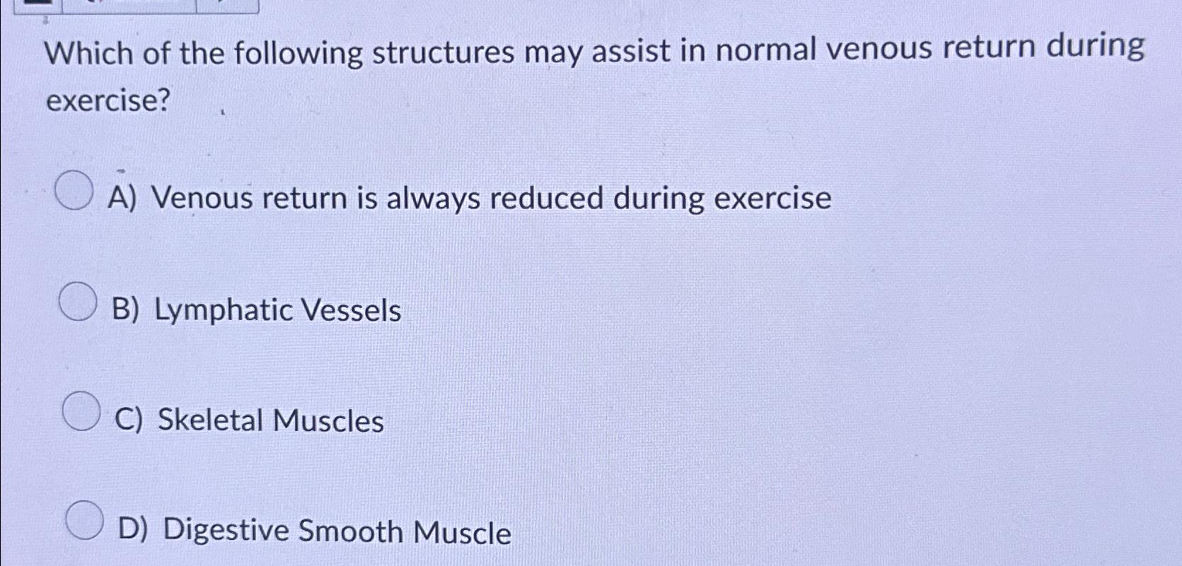 Solved Which of the following structures may assist in | Chegg.com