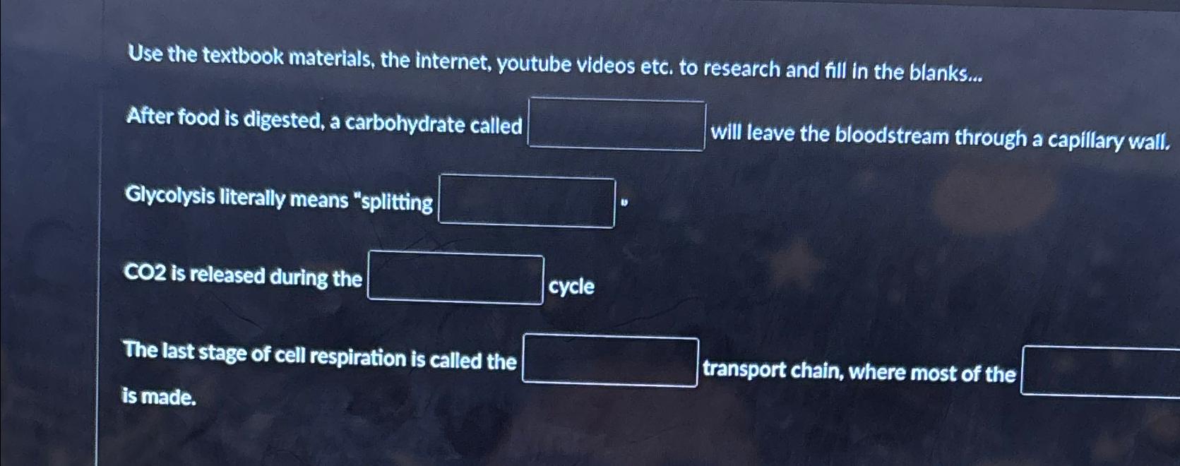Solved Use the textbook materials, the internet, youtube | Chegg.com