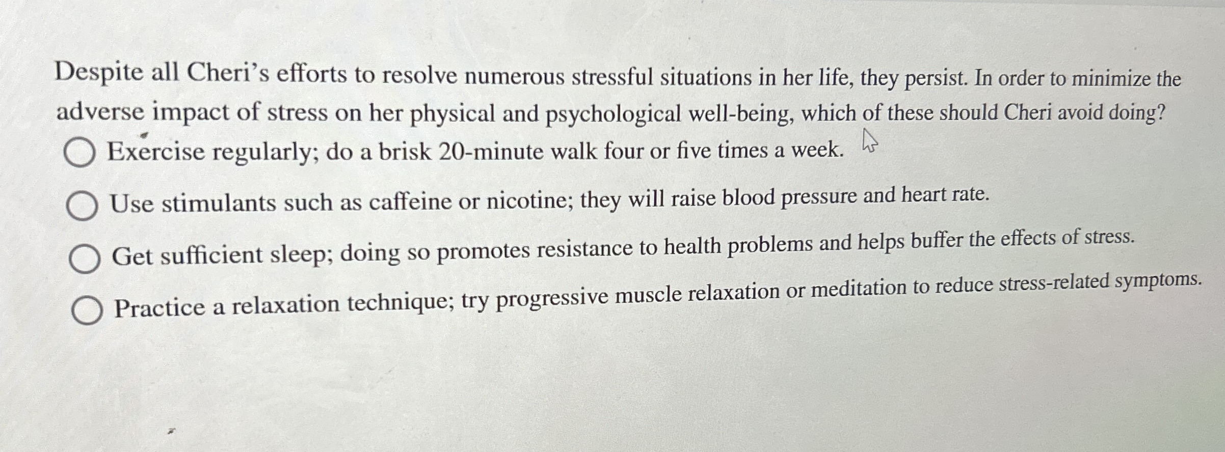 Solved Despite all Cheri's efforts to resolve numerous | Chegg.com