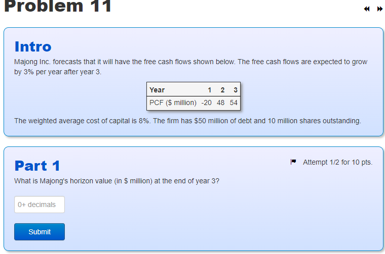 Solved Part 2What is the firm value (i.e. ﻿enterprise value) | Chegg.com