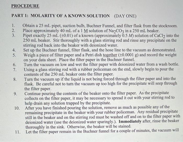 Solved DETERMINATION OF THE CONCENTRATION OF AN UNKNOWN CaCl | Chegg.com