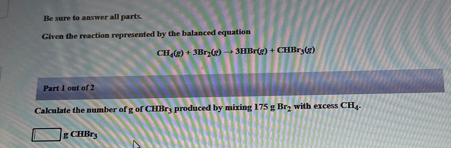 Be sure to answer all parts.Given the reaction | Chegg.com