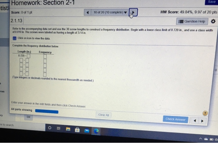 Solved Save Homework Section 2 1 Tisti Score 0 Of 1 Pt 10