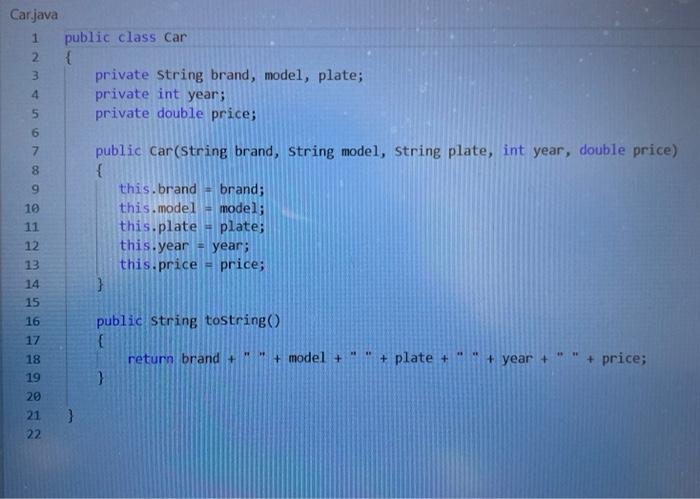 Solved In the Person class implement constructor and | Chegg.com