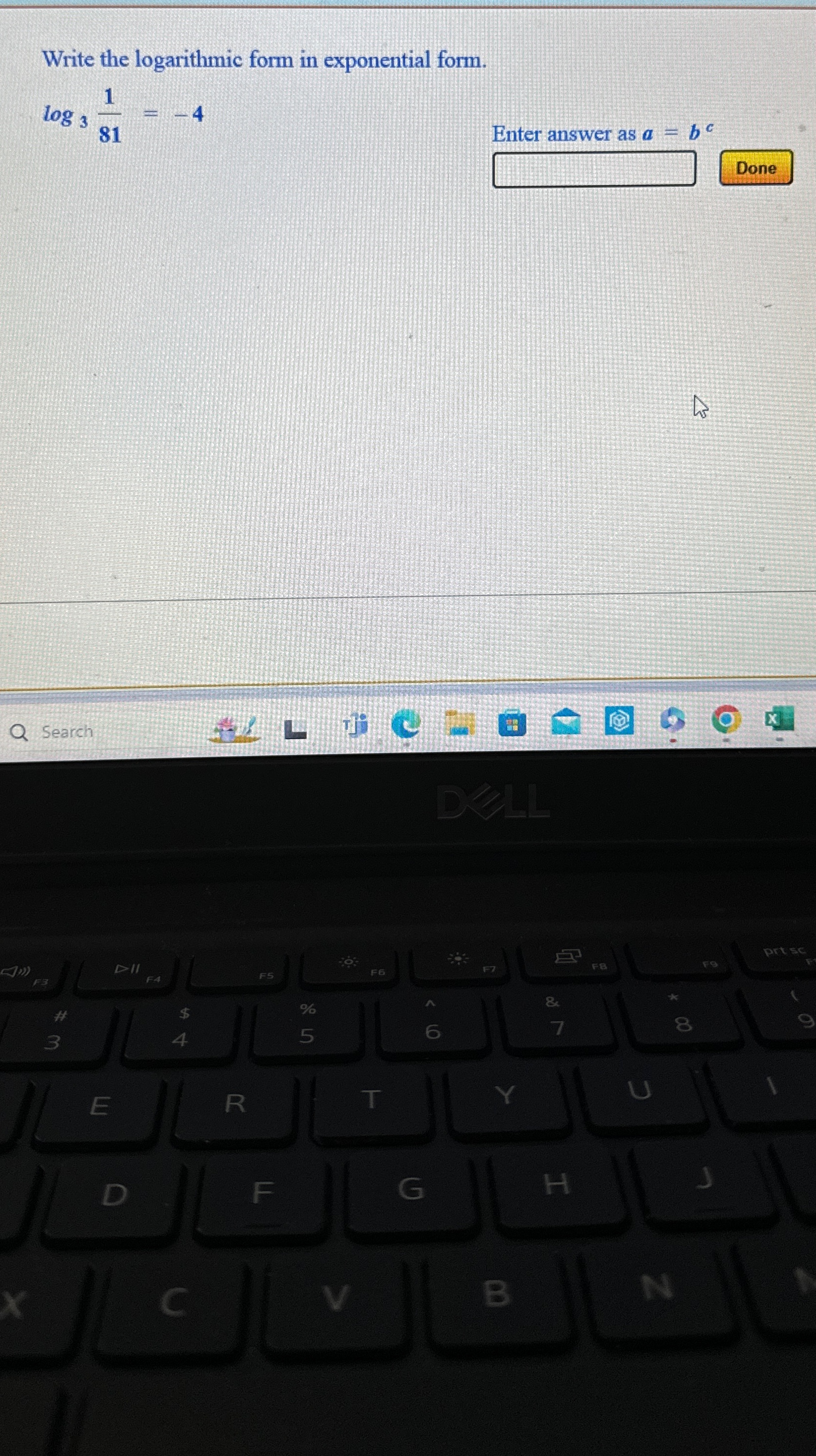 Solved Write the logarithmic form in exponential | Chegg.com
