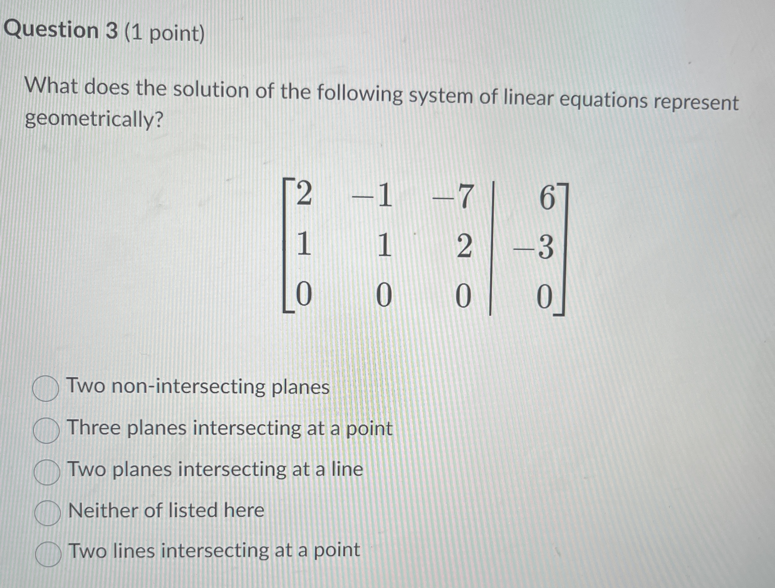 Solved Question 3 (1 ﻿point)What does the solution of the | Chegg.com