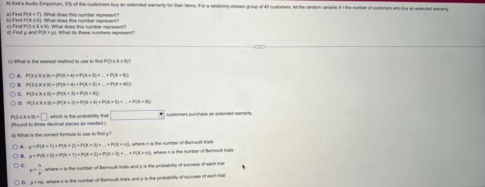 Solved Ati Auto monium, 6% of the customers buy un estunded | Chegg.com