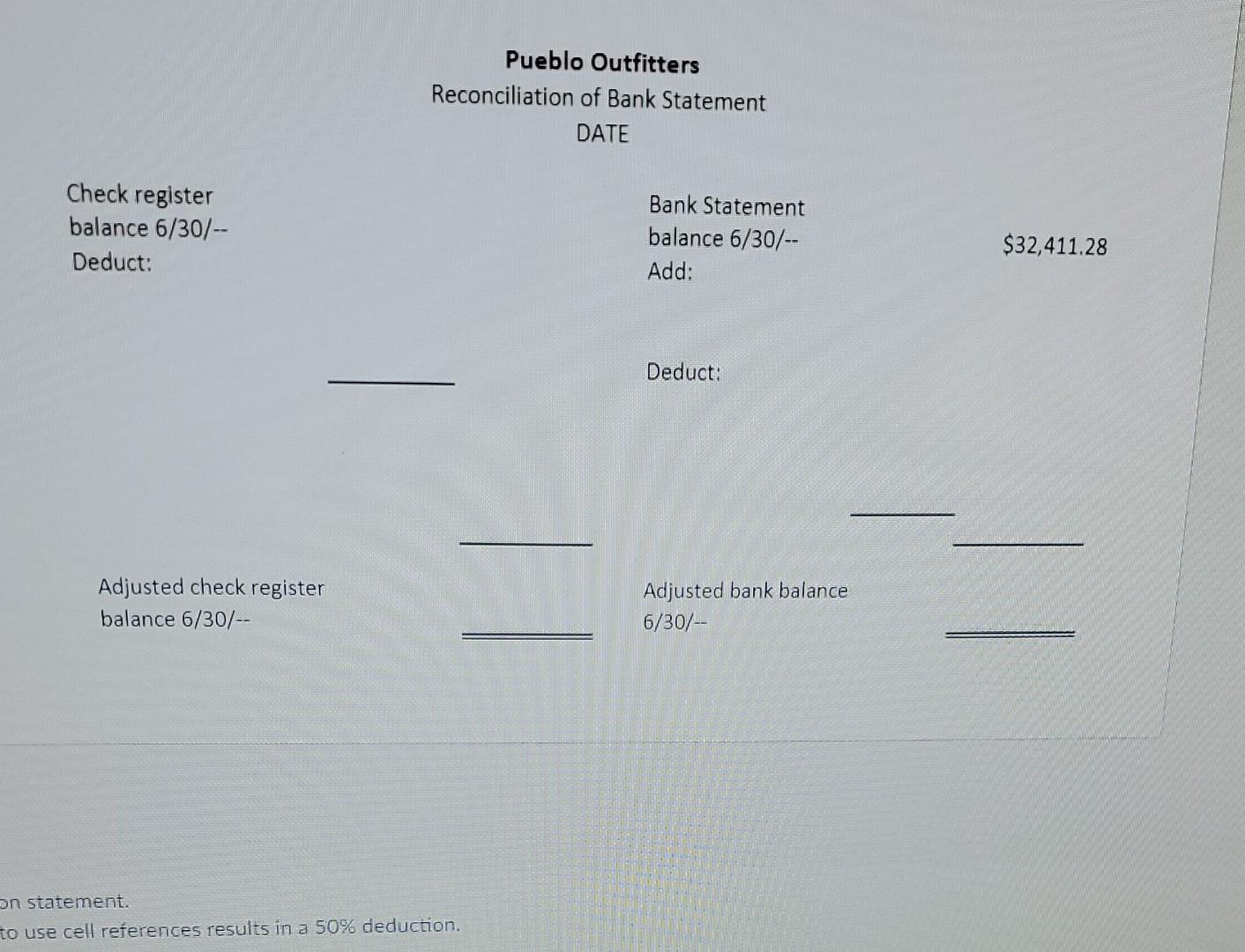 Balancing the monthly bank account statements with | Chegg.com