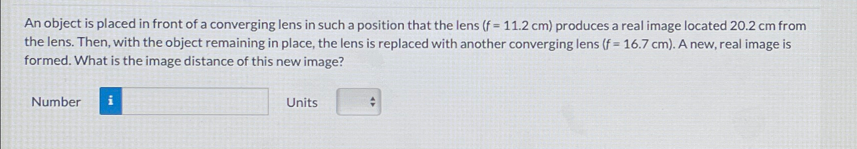 Solved An object is placed in front of a converging lens in | Chegg.com