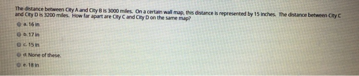 Solved The distance between City A and City B is 3000 miles. | Chegg.com