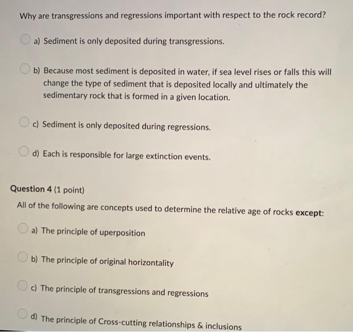 Solved Why are transgressions and regressions important with | Chegg.com