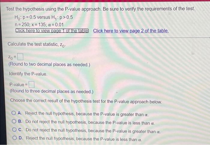 Solved Test the hypothesis using the P-value approach. Be | Chegg.com