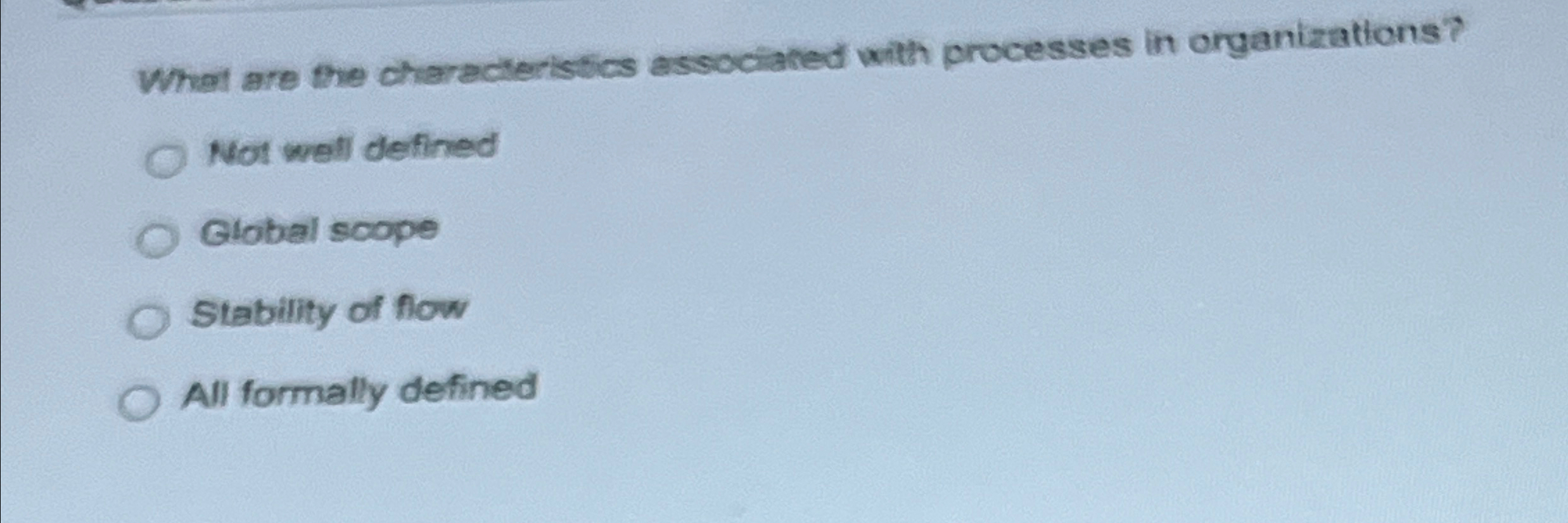 Solved What are the characteristics associated with | Chegg.com