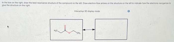 Solved In the box on the right, draw the best resonance | Chegg.com