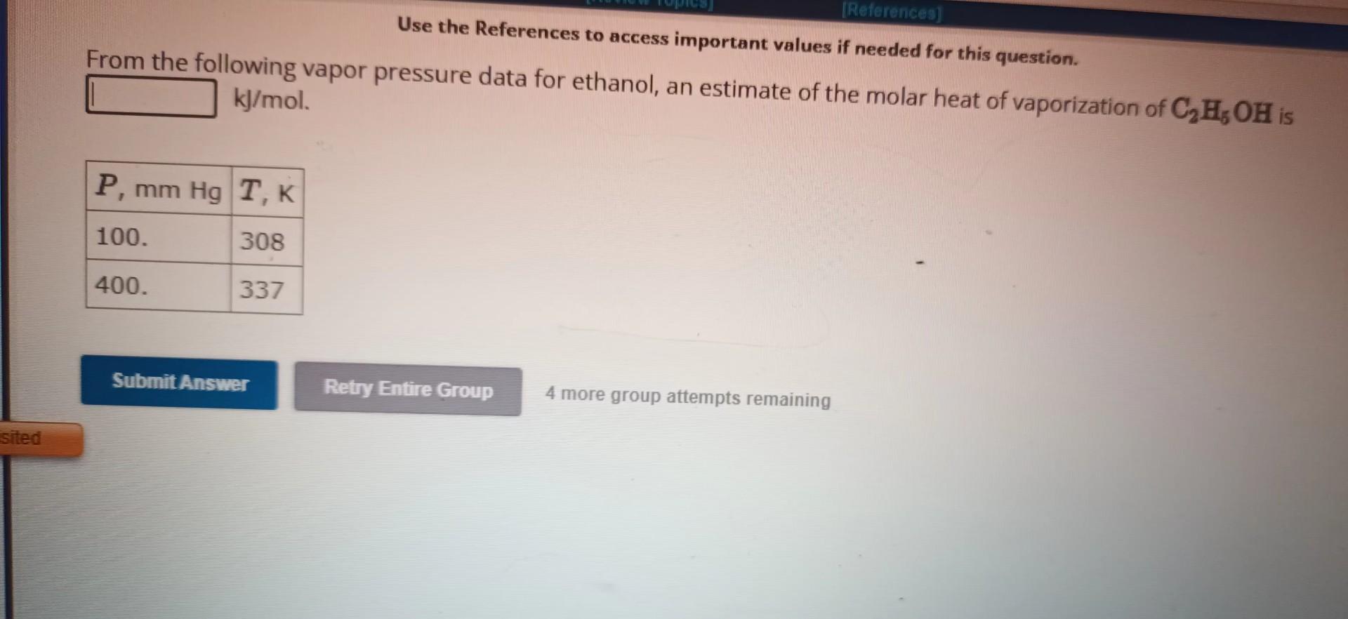 Solved Use the References to access important values if | Chegg.com