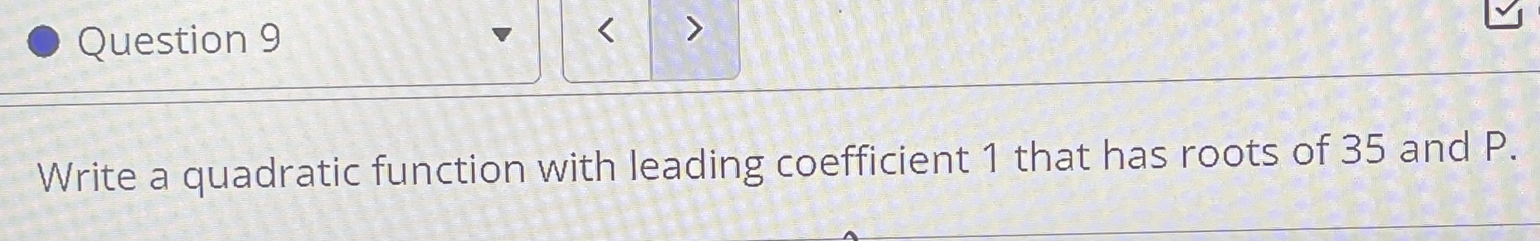 Question 9Write a quadratic function with leading | Chegg.com