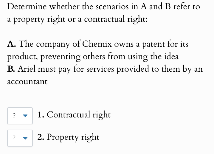 Solved Determine whether the scenarios in A and B ﻿refer toa | Chegg.com
